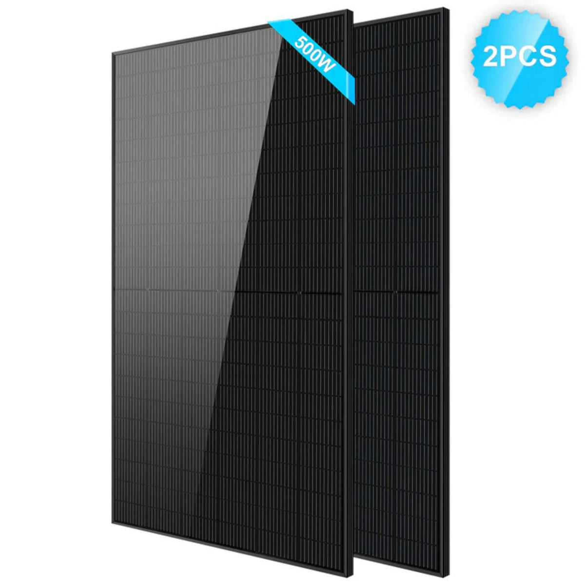 SunGold Power 500 Watt Monocrystalline Black PERC Solar Panel ...
