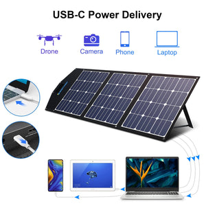 ACOPower 240W Foldable Solar Panel with ProteusX 20A Charge Controller ...