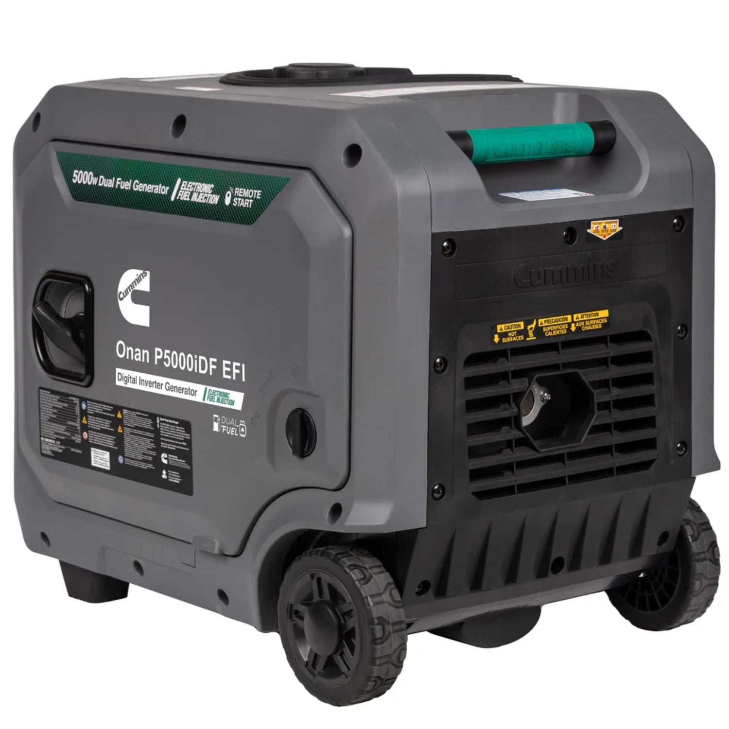 Cummins Onan P5000iDF EFI Dual Fuel 3900W/5000W Portable Inverter Gene ...