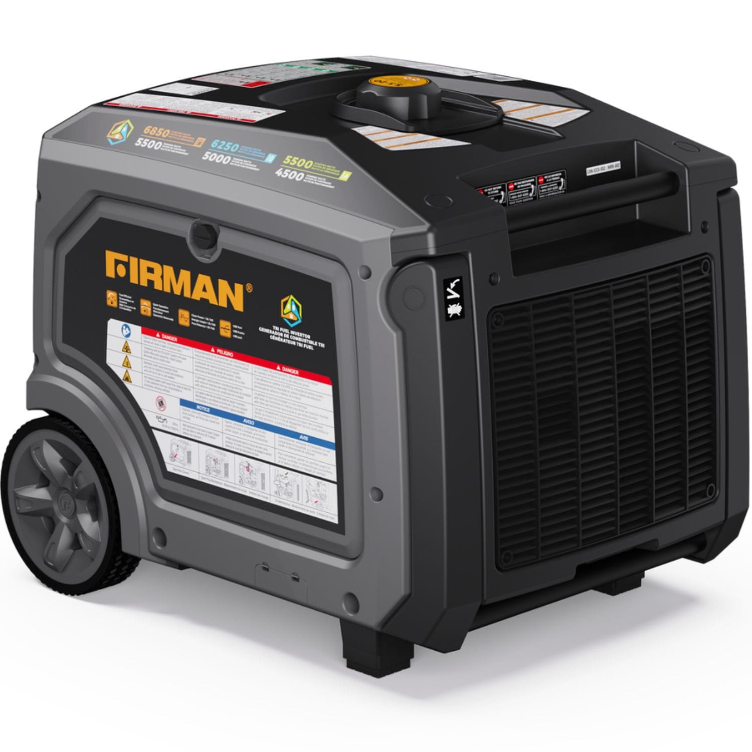 Firman WT05571 Tri-Fuel 5500W/6850W Inverter Portable Generator | Elec ...