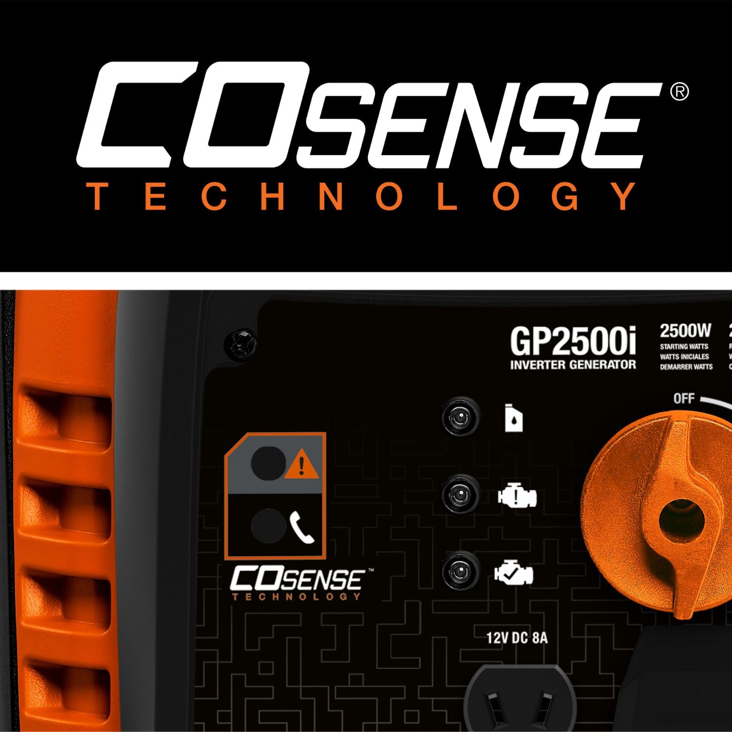 Generac 2500i Gasoline 2200W/2500W Portable Inverter Generator | COsen ...