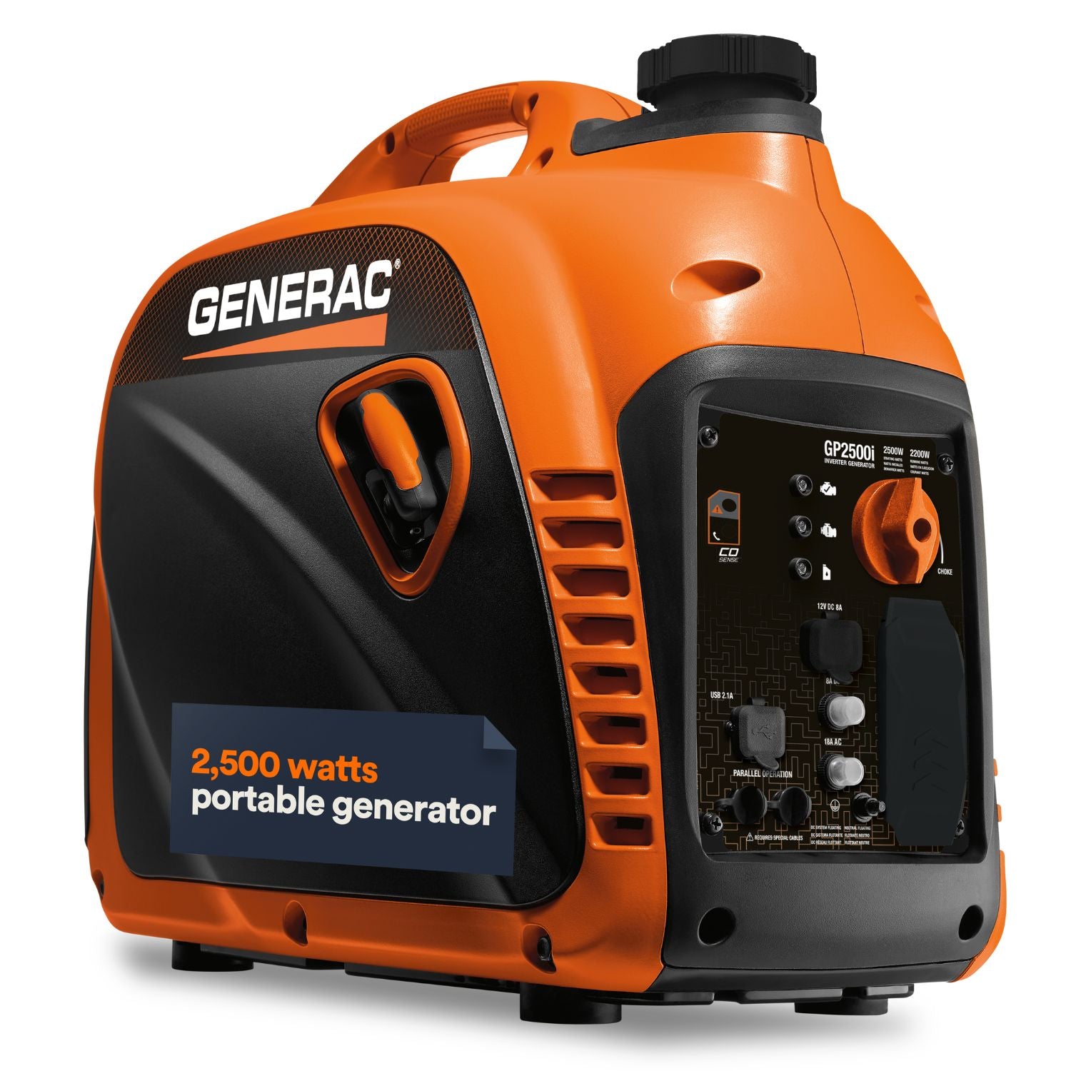 Generac 2500i Gasoline 2200W/2500W Portable Inverter Generator | COsen ...