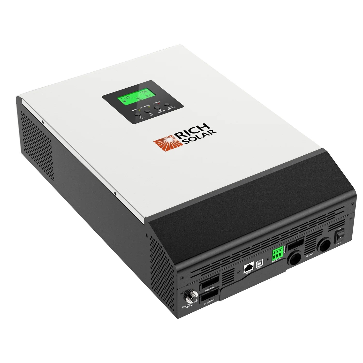 Rich Solar 2400 Watt 24 Volt Hybrid Off-Grid Inverter | Outbound Power