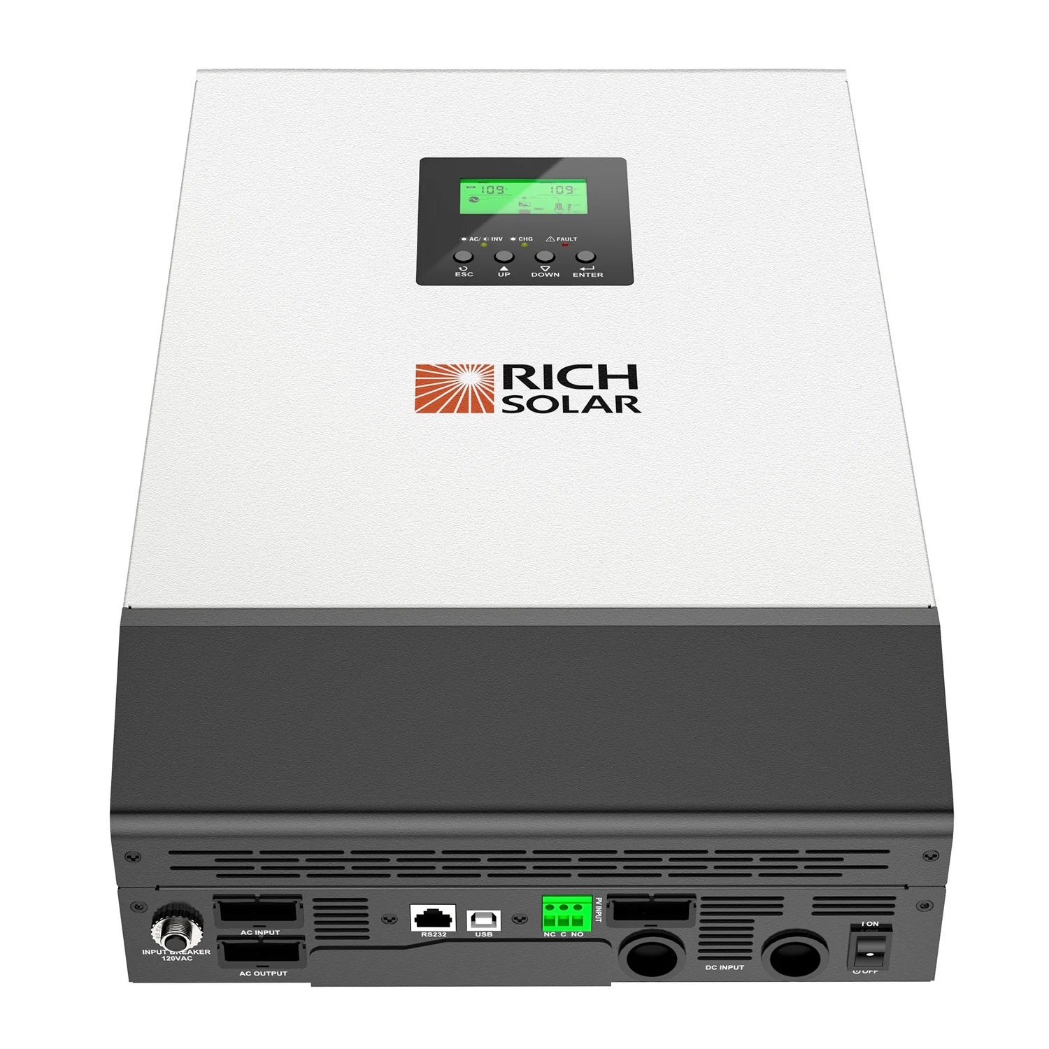 Rich Solar 2400 Watt 24 Volt Hybrid Off-Grid Inverter | Outbound Power