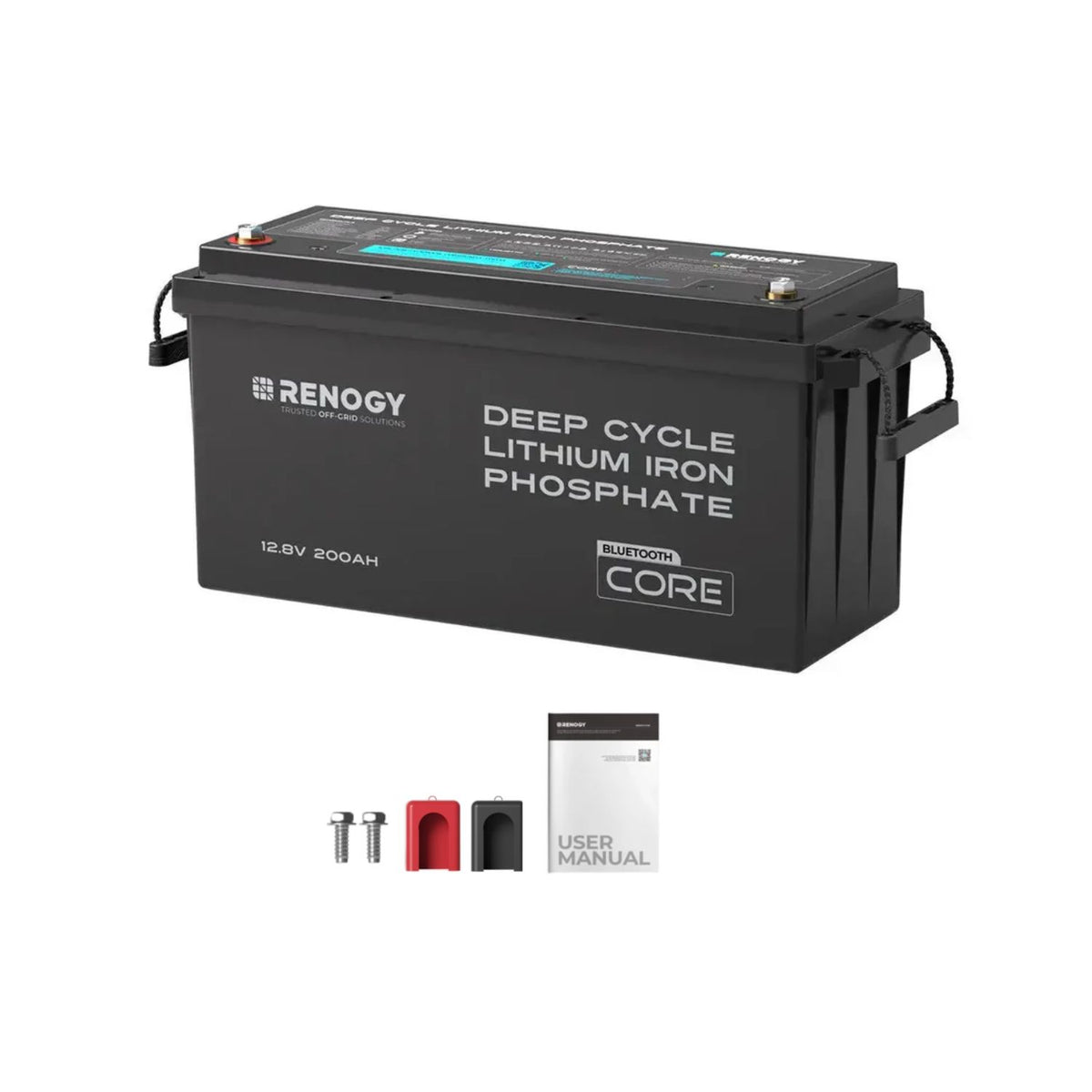 Renogy CORE Series 12V 200Ah Lithium Iron Phosphate Battery w/Bluetoot ...