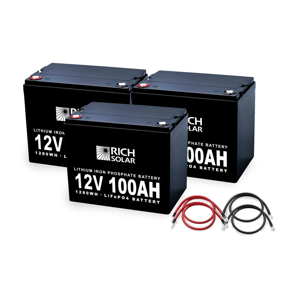 Rich Solar 12V 300AH 3.8kWh Lithium Battery Bank | Outbound Power