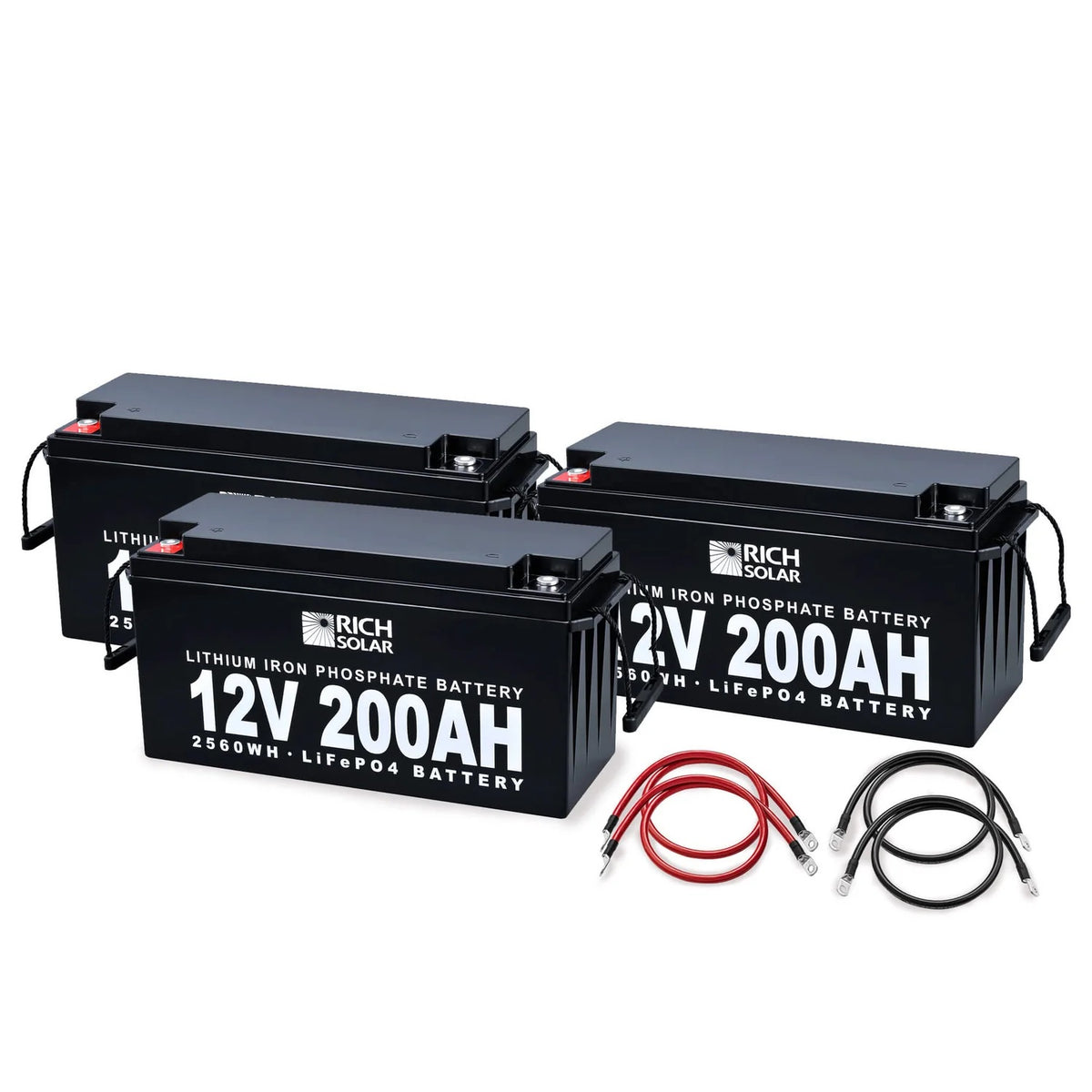 Rich Solar 12V 600AH 7.6kWh Lithium Battery Bank | Outbound Power