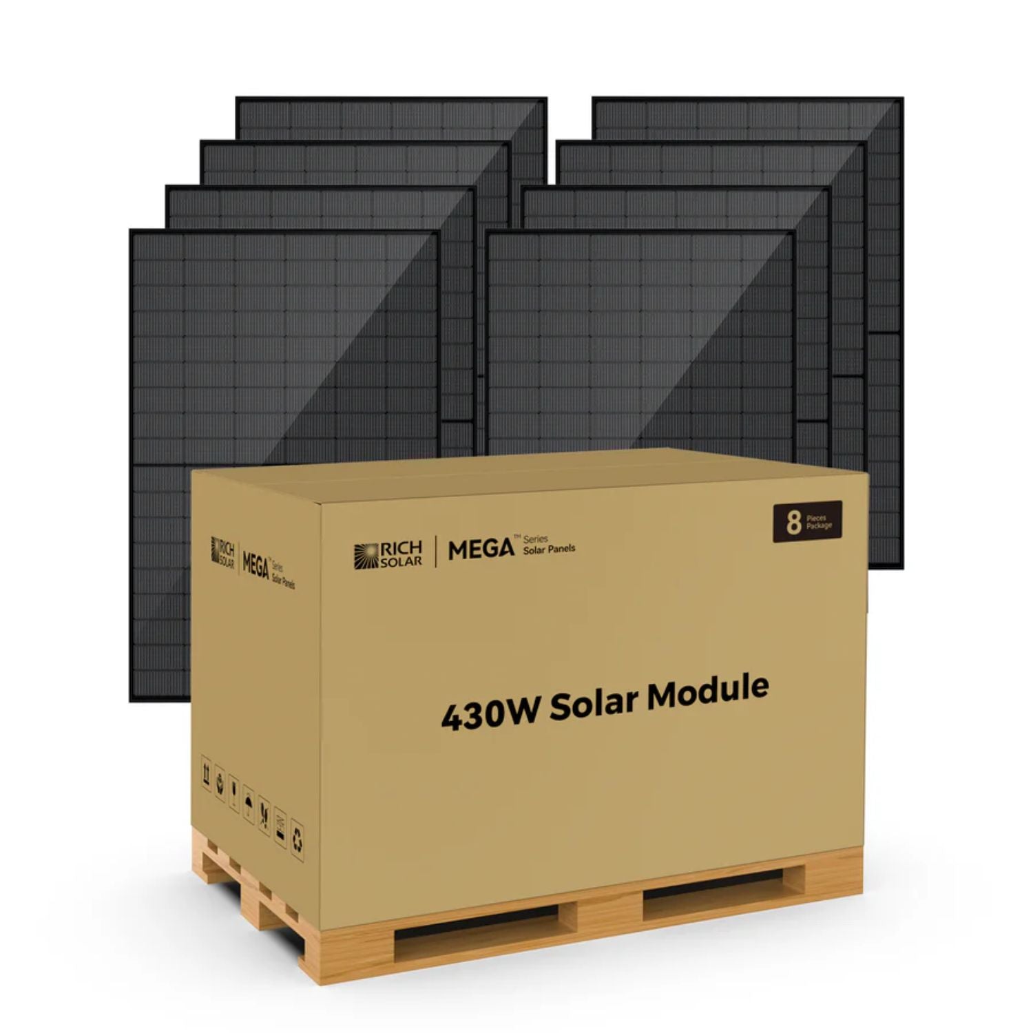 Rich Solar MEGA 430 Watt Bifacial Solar Panel | Outbound Power
