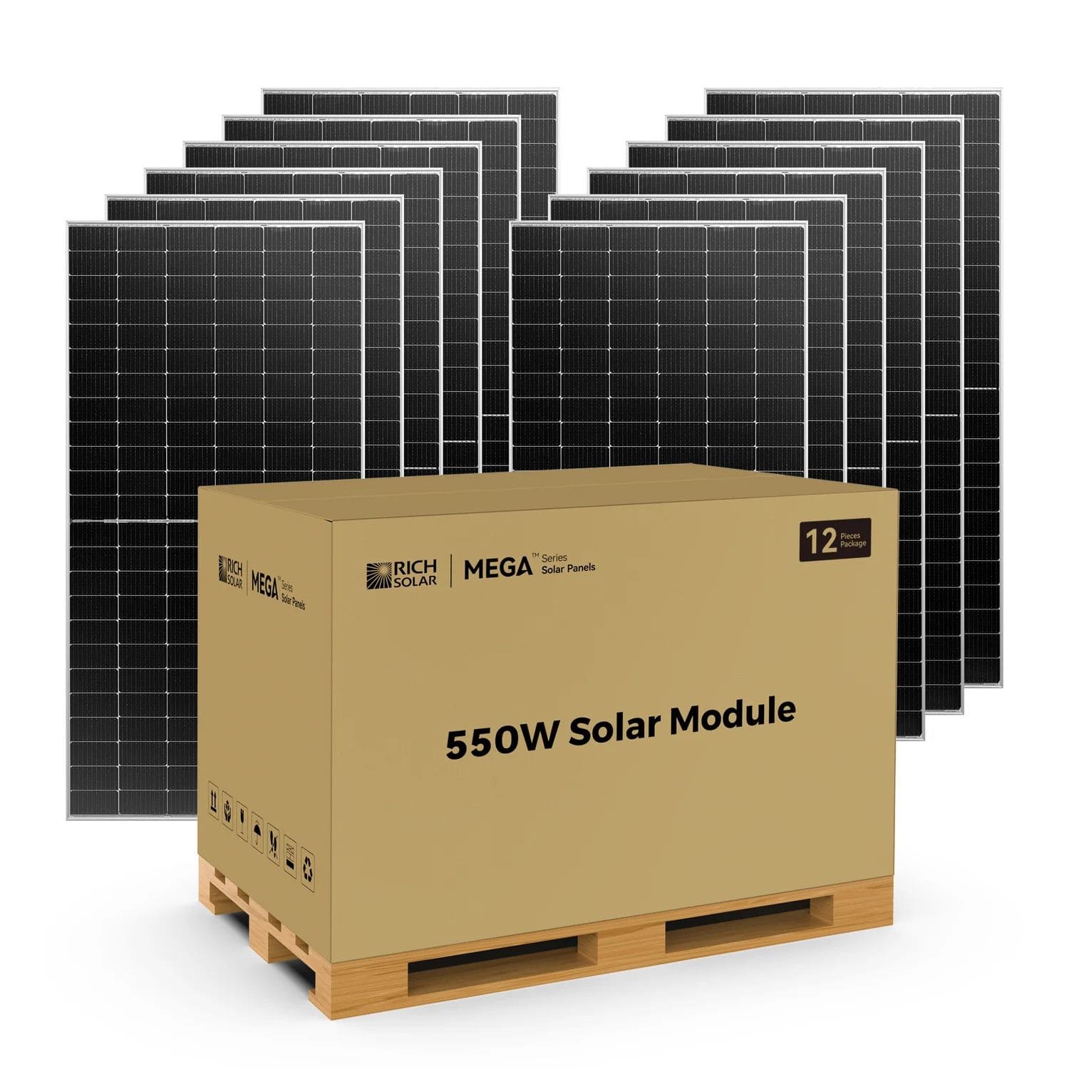 Rich Solar MEGA 550 Watt Bifacial Solar Panel | Outbound Power