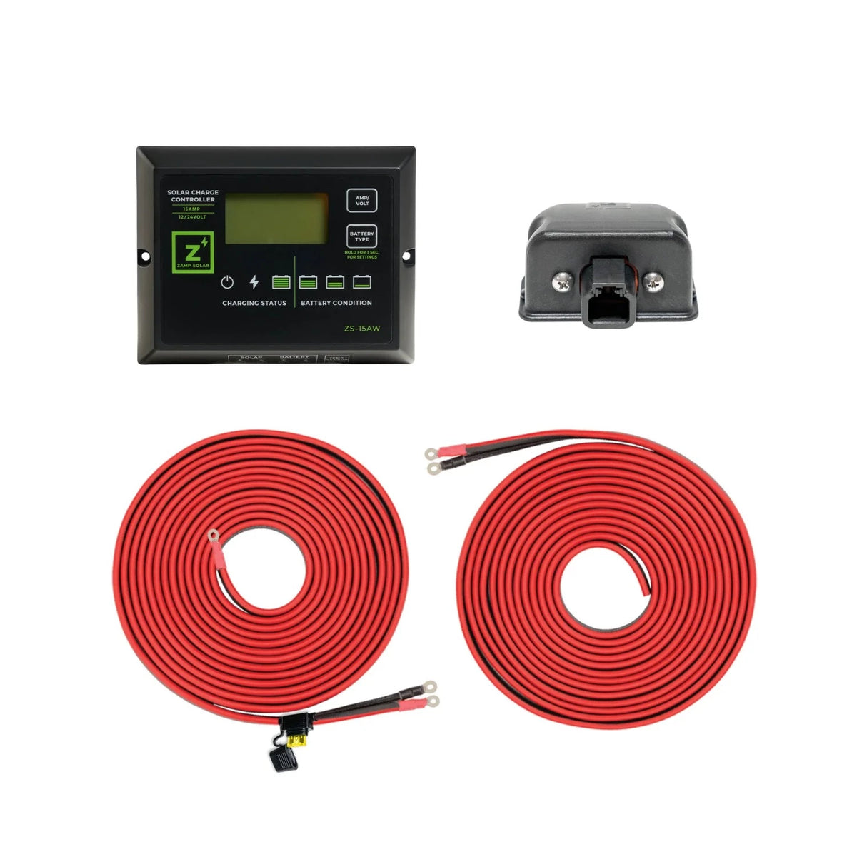 Zamp Solar 15 Amp Controller and Wiring Integration Kit (up to 270 Wat ...