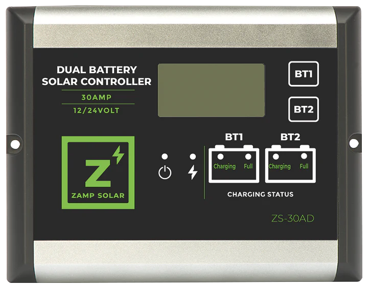 Zamp Solar 30 Amp Dual Battery 5-Stage PWM Charge Controller | Outbound ...
