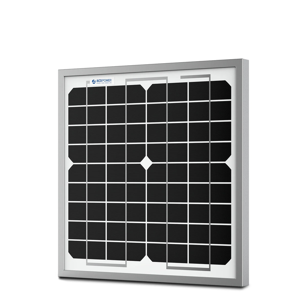 ACOPower 10W Monocrystalline Solar Panel for 12V Battery Charging ...