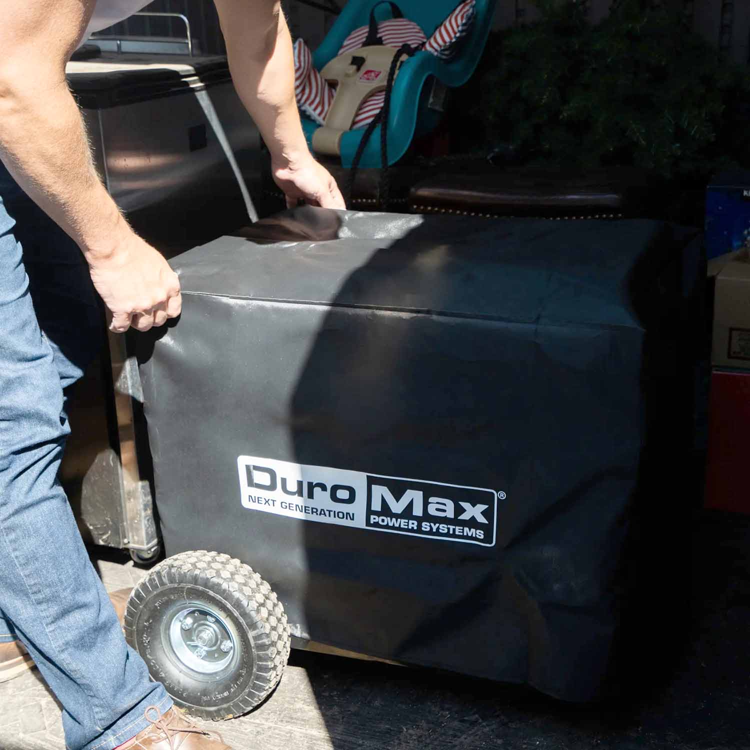 DuroMax Large Weather Resistant Portable Generator Dust Guard Cover ...