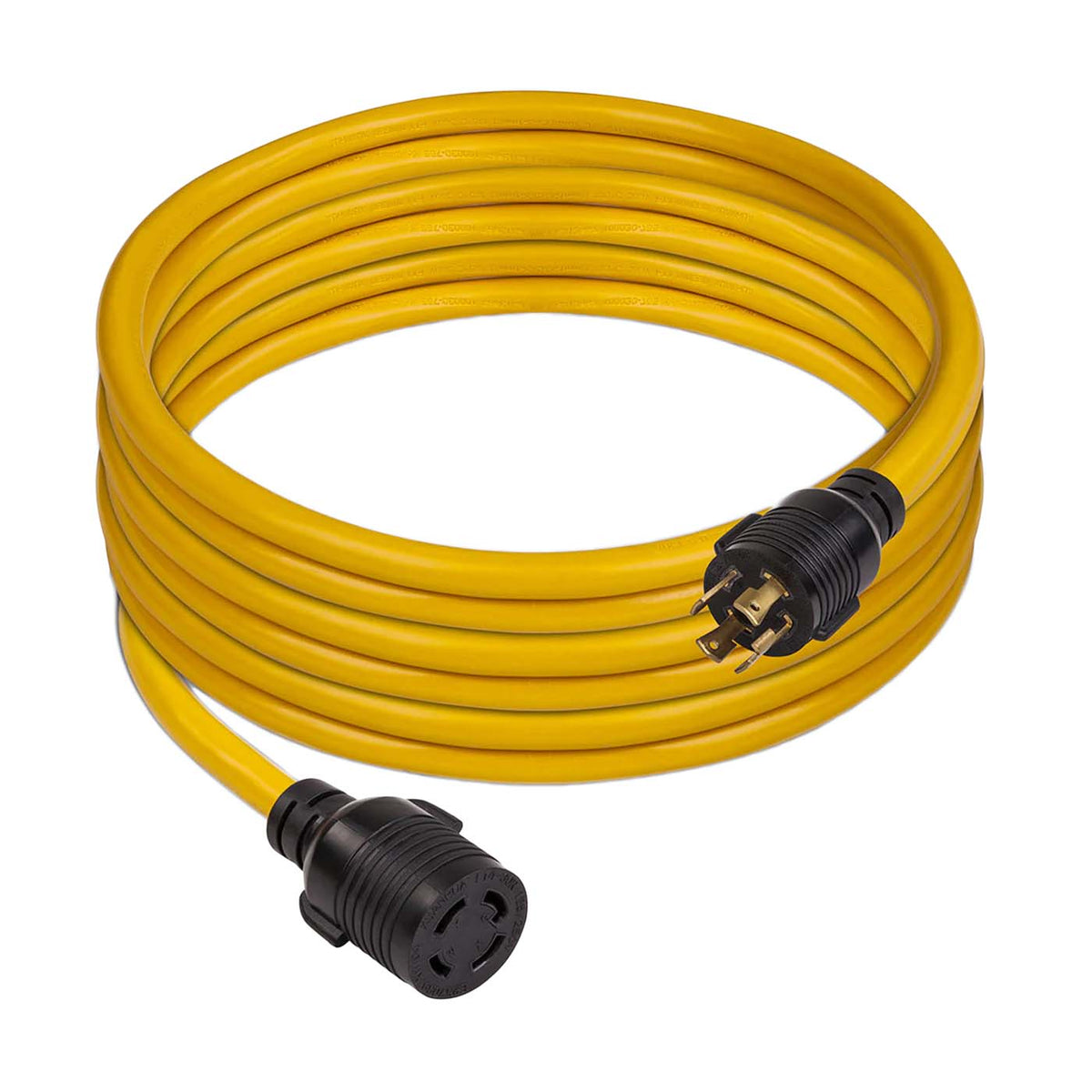 Firman 25' Heavy Duty L14-30P to L14-30R Power Cord Extension With Sto ...