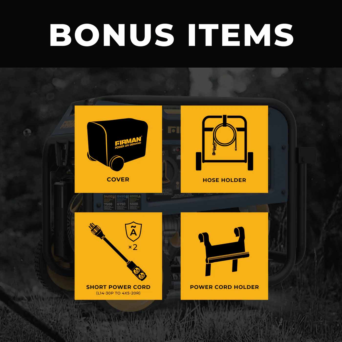 Firman T07571 Tri-Fuel 7500W/9400W Portable Generator | Electric Start ...