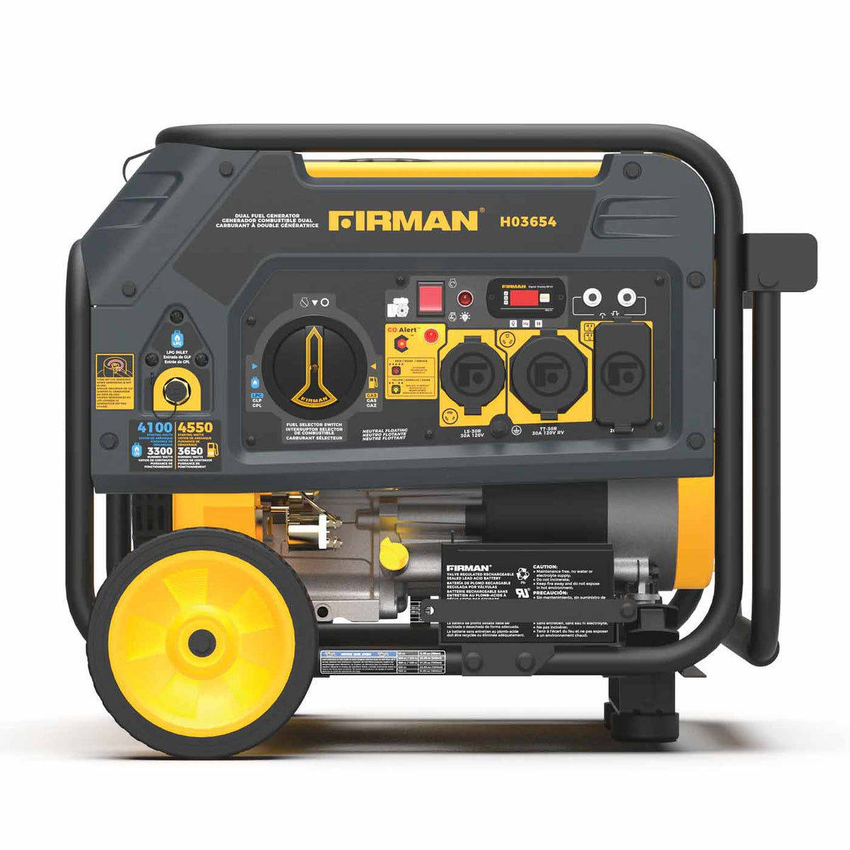 Firman H03654 Dual Fuel 3650W/4550W Portable Generator | Electric Star ...