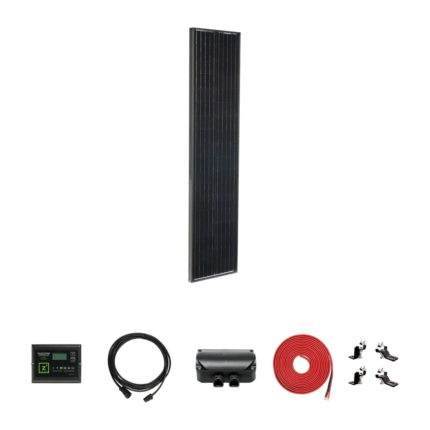 Zamp Solar Airstream Legacy Black 95-Watt Solar Panel Deluxe Kit (1936 ...