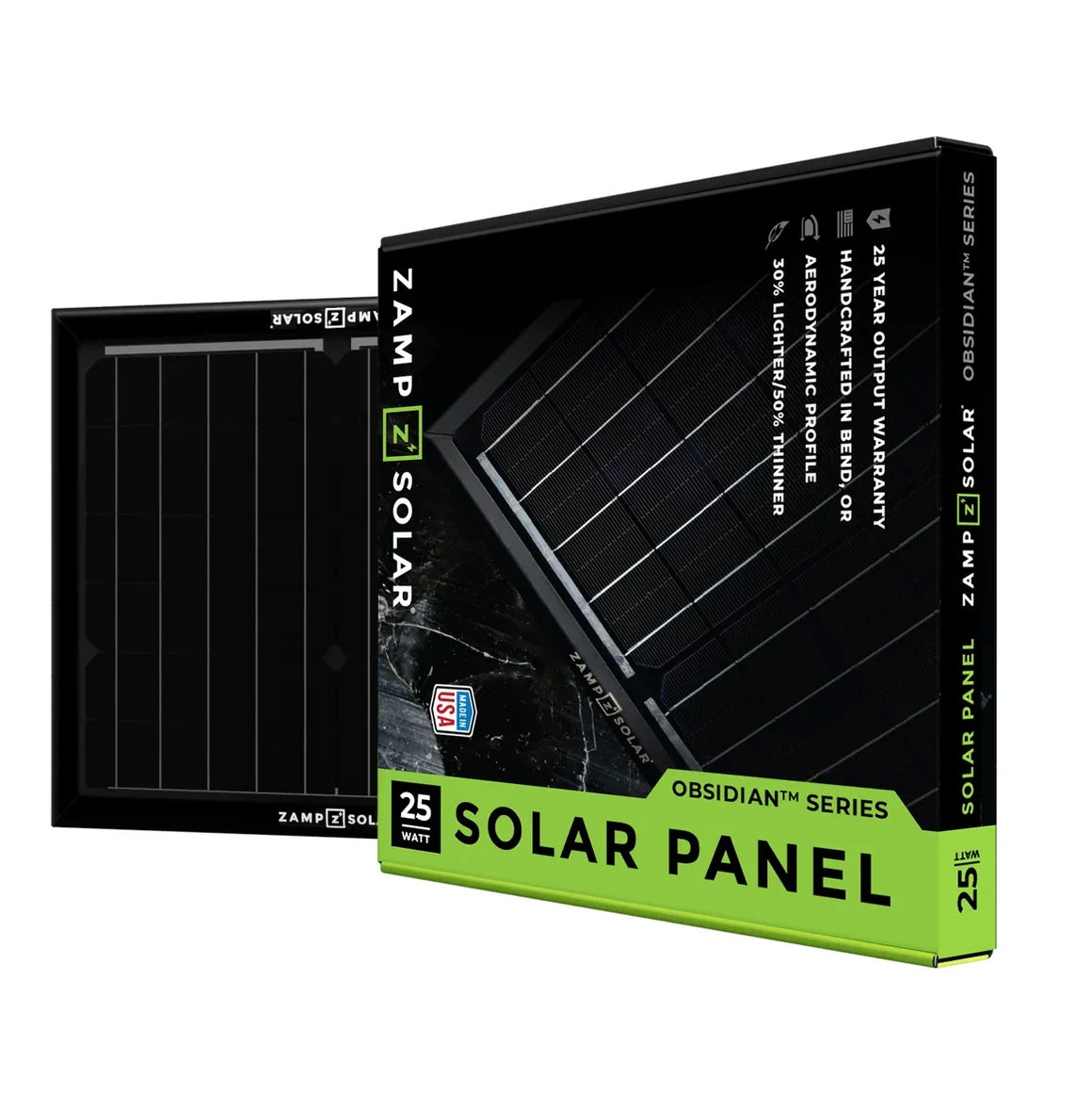 Zamp Solar OBSIDIAN® SERIES 25-Watt Solar Panel Kit | Outbound Power