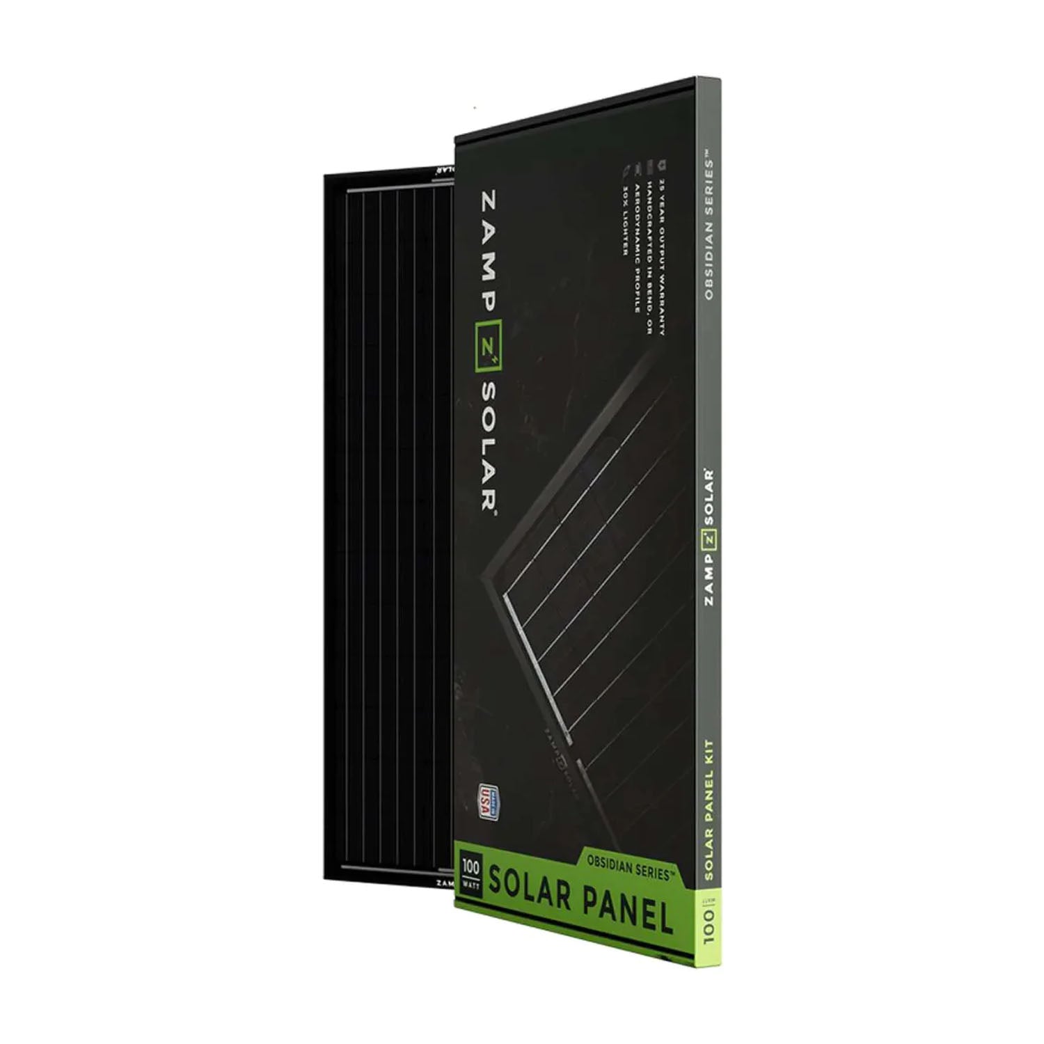 Zamp Solar OBSIDIAN® SERIES 100-Watt Solar Panel Kit | Outbound Power