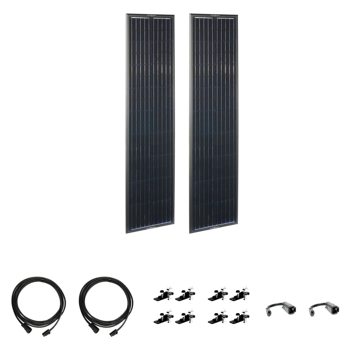 Zamp Solar OBSIDIAN SERIES 180 Watt Long Solar Panel Kit (2 x 90 ...